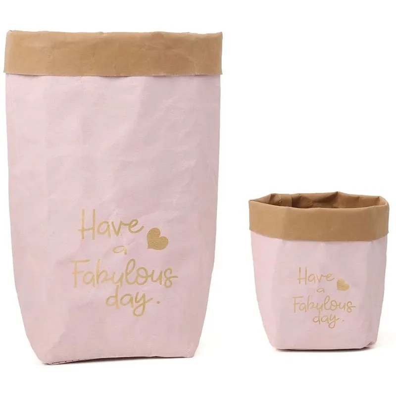 Cover Plant Flower Pot Storage Pouch Multifunction Home Washable Kraft ...