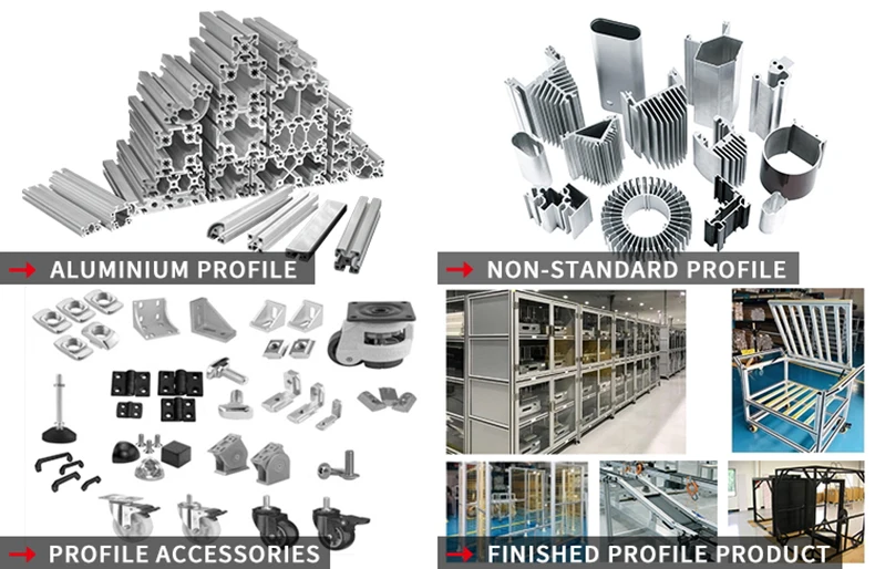 Anodized Aluminium Profile Frame for Lean Production