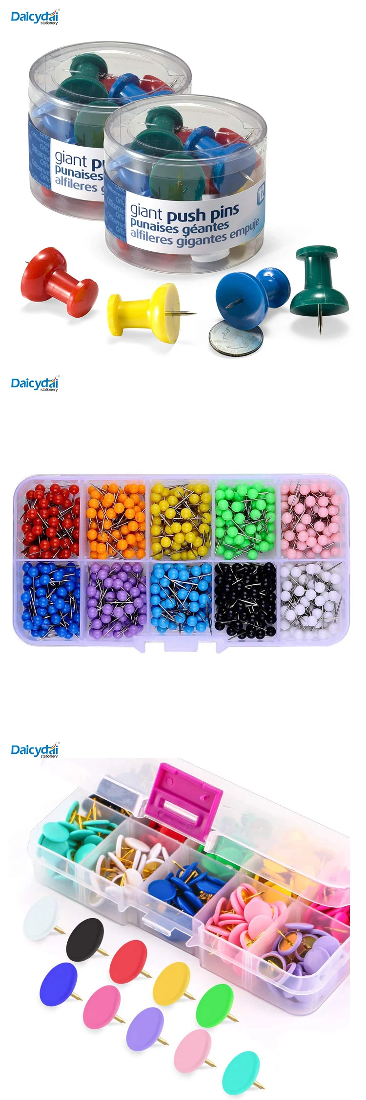 Creative Cute Novelty Decorative Fun Thumbtacks Emoji Resin Thumbtack ...