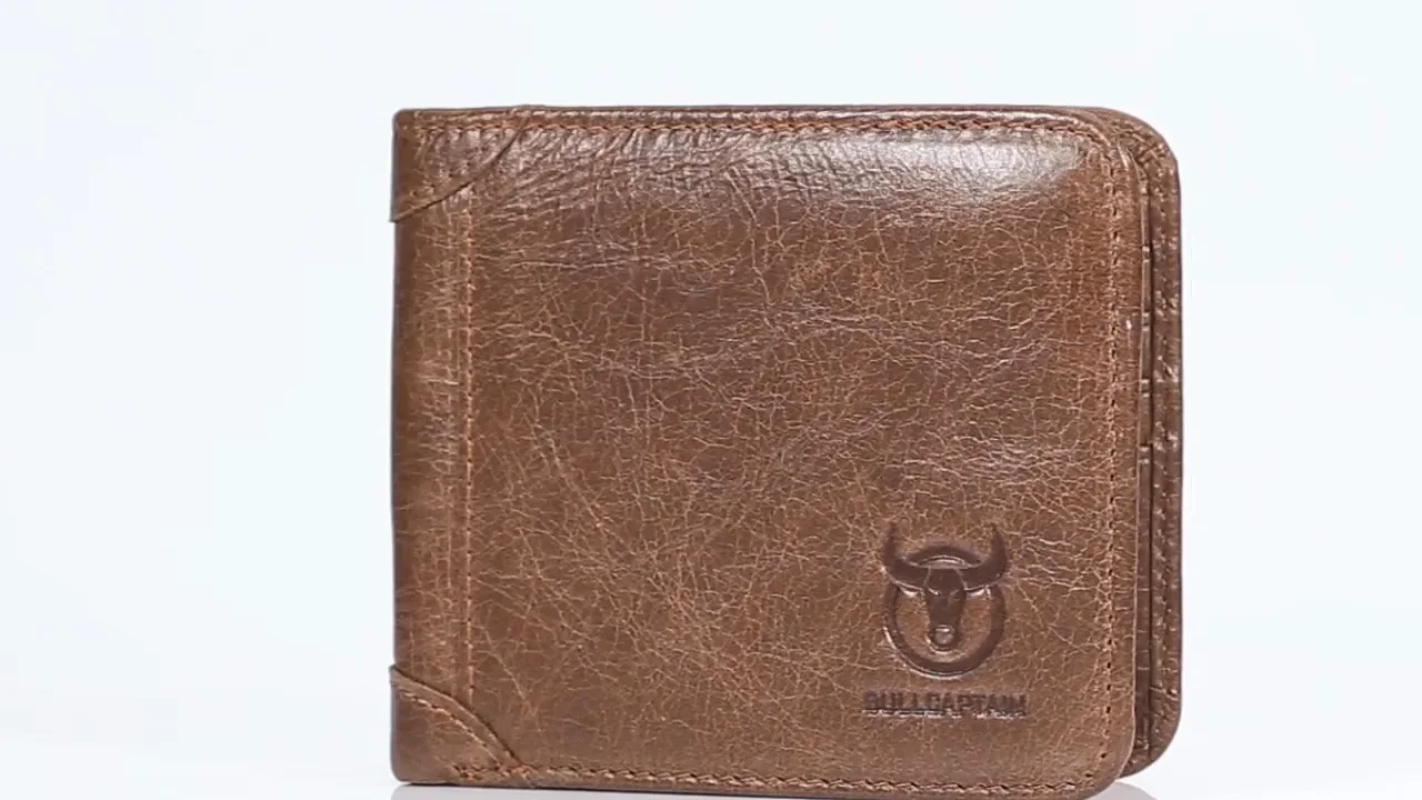 Bullcaptain Wallets Leather Men Rfid Wallet Business Purses Casual ...