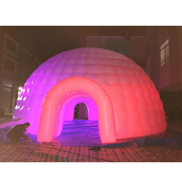 Led Lighted Inflatable Igloo Night Club Tent - Buy Led Inflatable Igloo ...