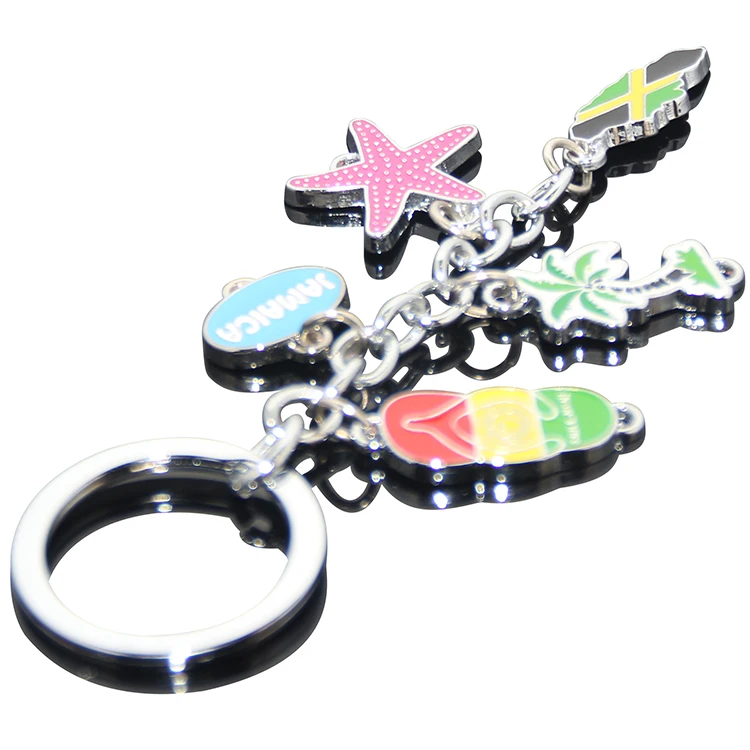 Jamaica Island Enamel Flag Tourist Sandbeach Souvenirs Starfish Key ...