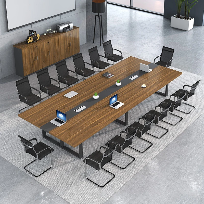 Steel Frame Modern Office Conference Table Meeting Room Table Office ...