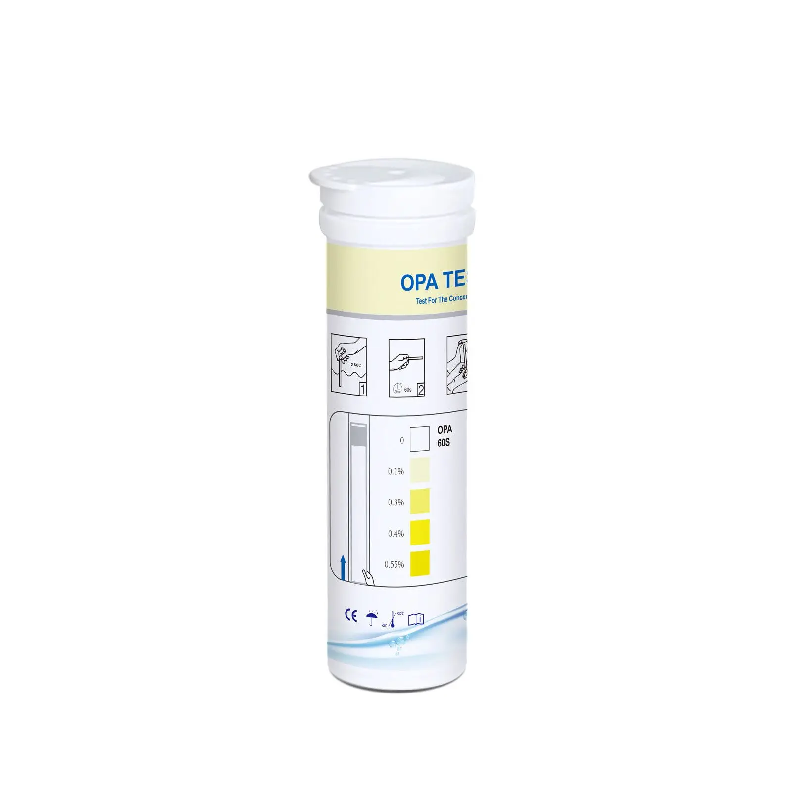 Pool Spa Ortho-Phthalaldehyde Water Test Strips OPA Fast Test Strips