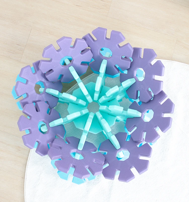 Building Block Bricks Construct Toy Many Colors Snowflake Building ...