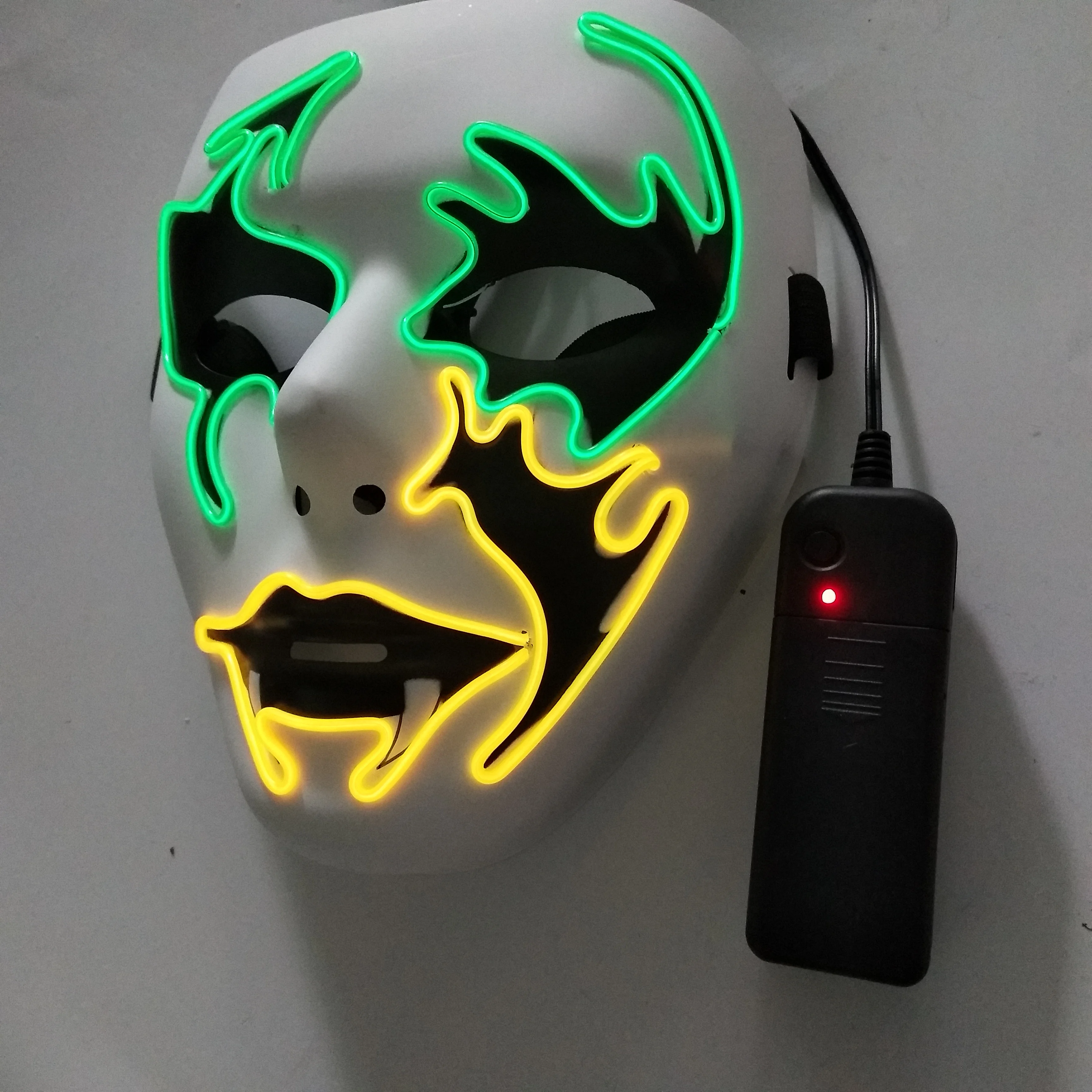 Cheap Scary Led Creepy Flashing Neon Masquerade Cosplay Light Up ...