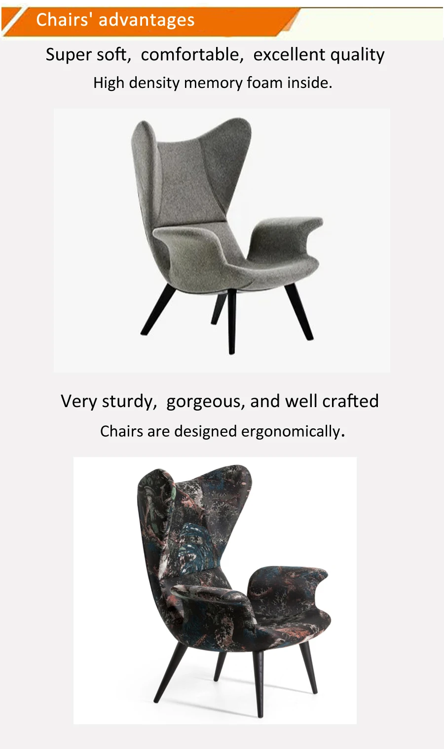 Popular Nordic Design Modern European Style Luxury Leisure Armchair ...