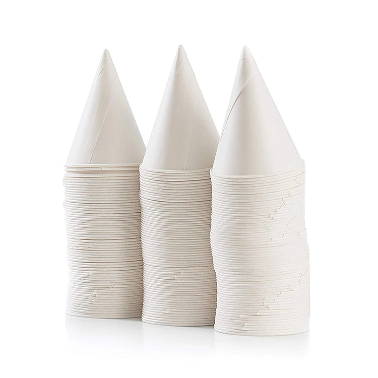 4.5 Oz Food Grade Biodegradable Custom Drinking Cone Cup Disposable Ice ...