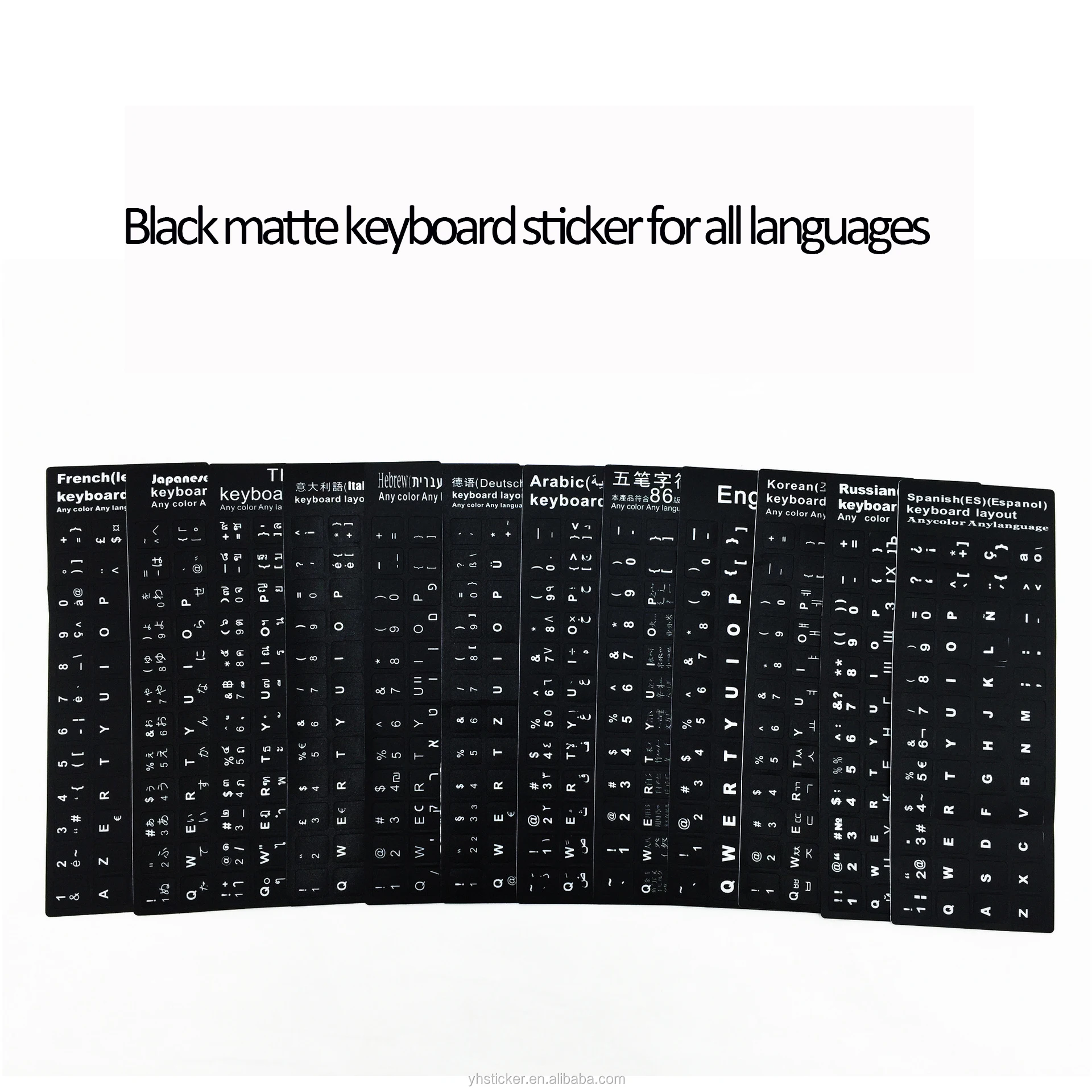 2024 Different Materials Language Keyboard Stickers Customizable Logos ...