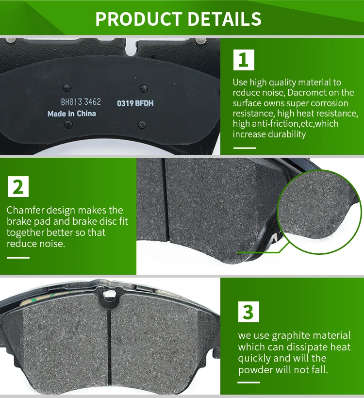 OE 4G0698151D 4G0698151AA hiq pastillas de freno kits de forro de freno ...