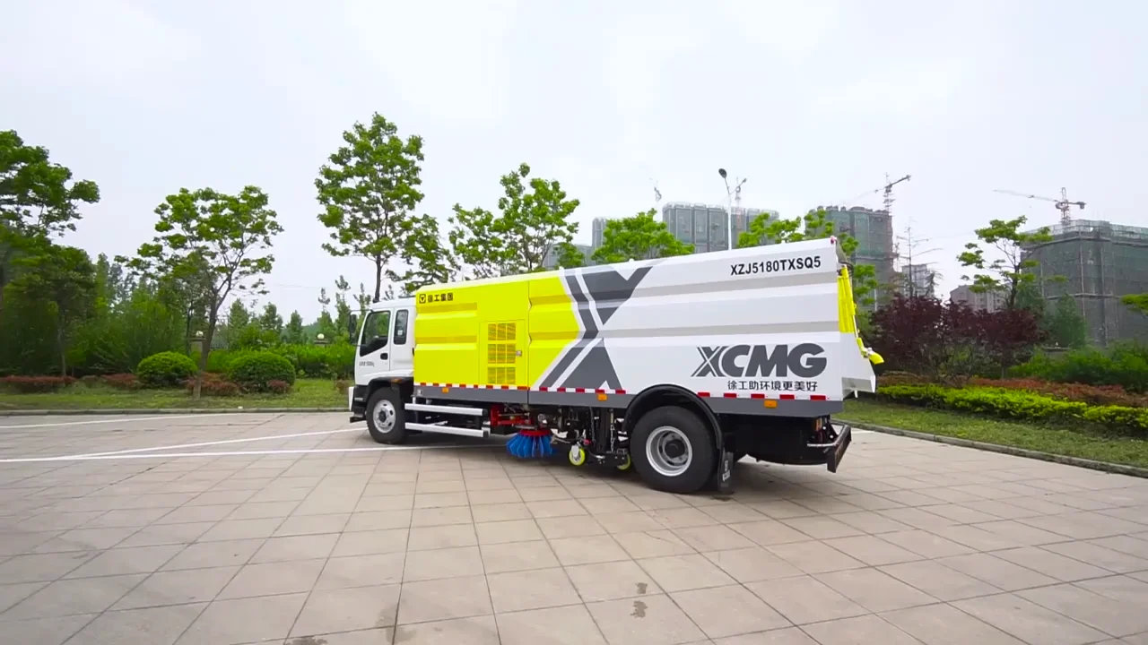 Xcmg Factory 5 Ton Xzj5100txsq5 Sprinkler-sweeping Road Sweeper Truck ...