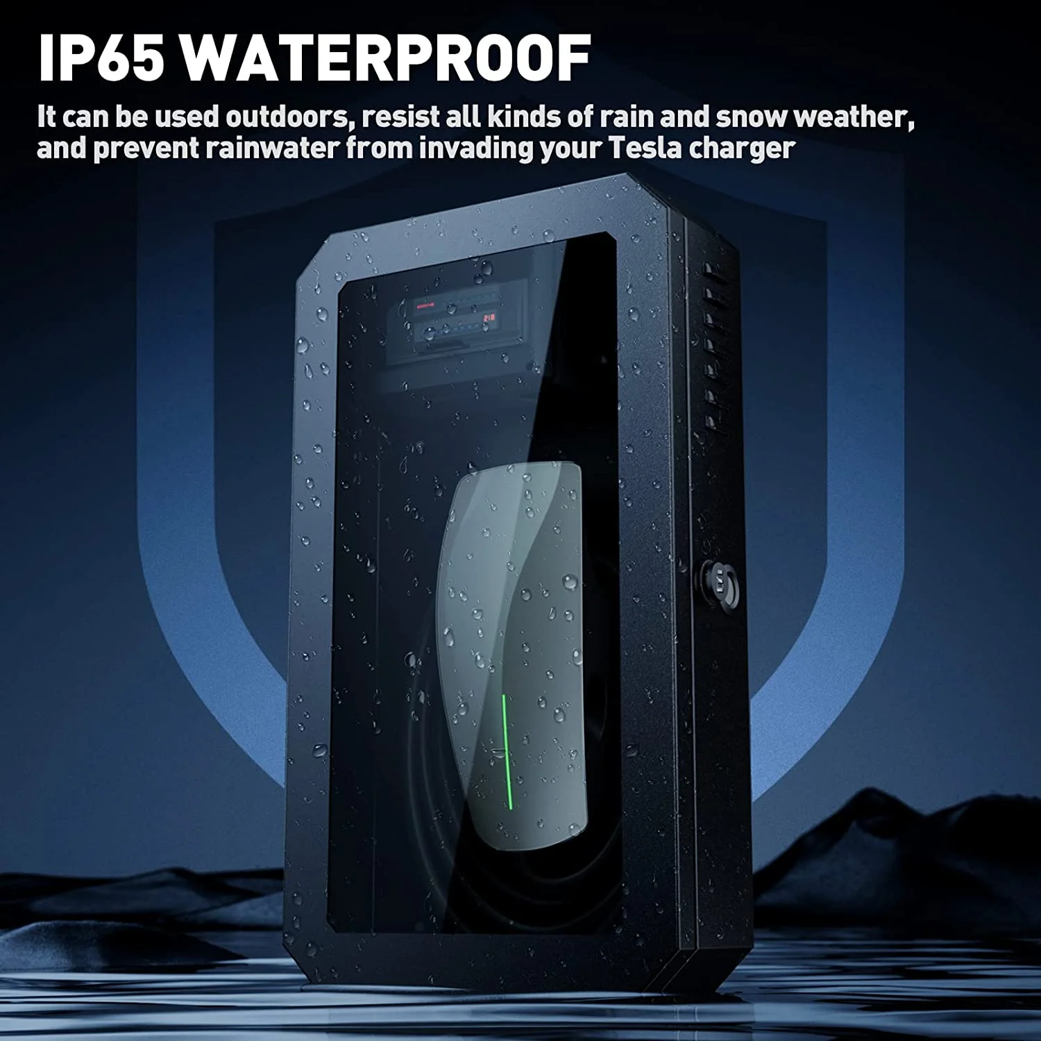 Waterproof Wall-Mounted Charging Station for Tesla Evs