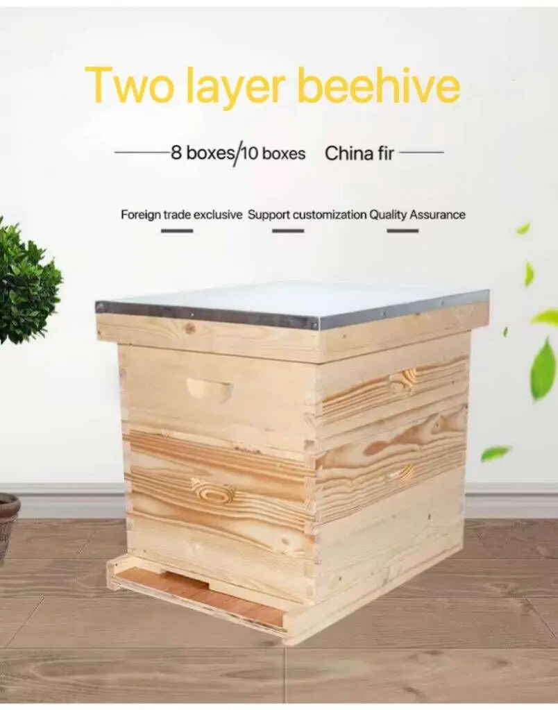 High Efficiency Bee Hives - Easy Assembly & Natural Color