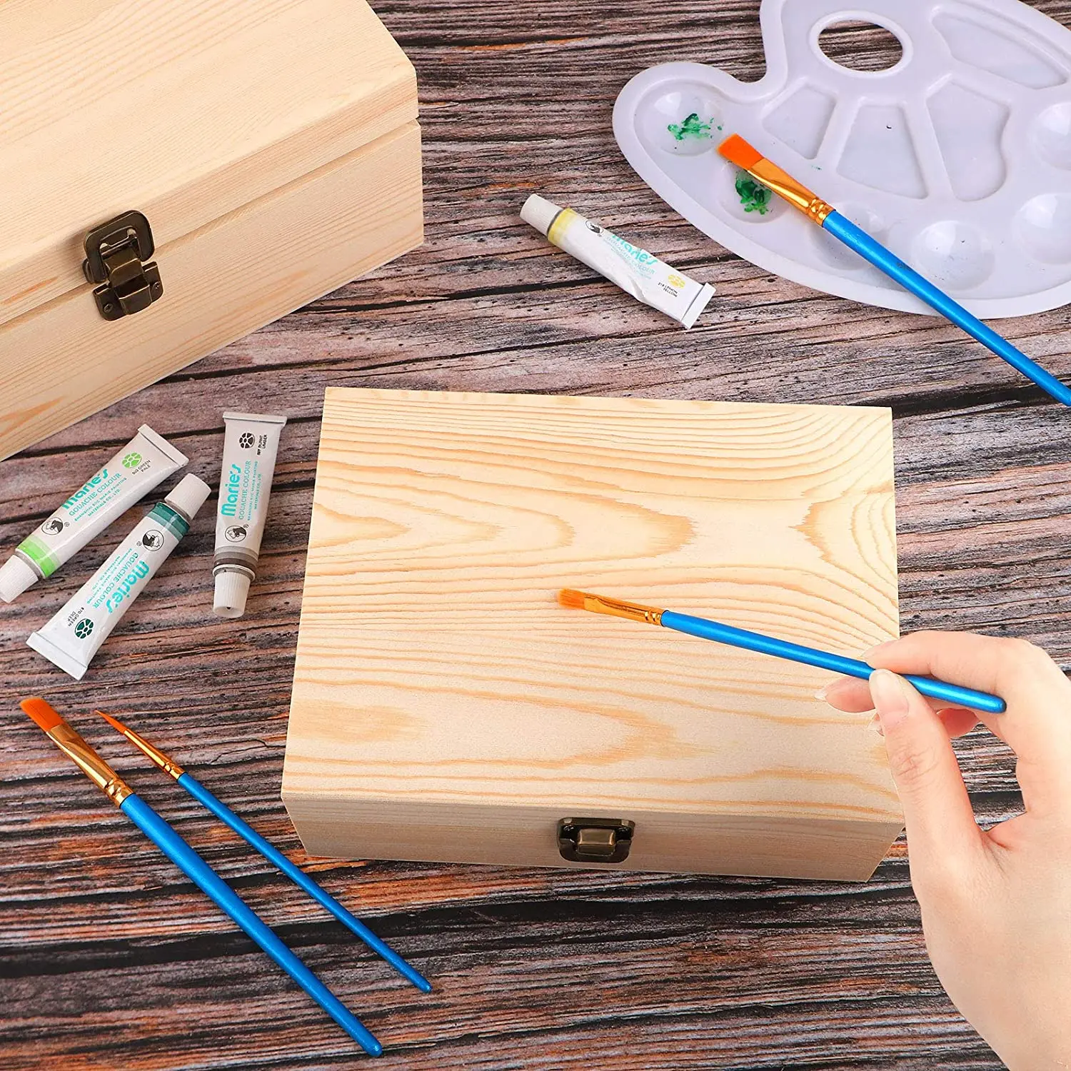 Natural Small Wooden Gift Box Wooden Craft Boxes Wholesale - Buy Small ...