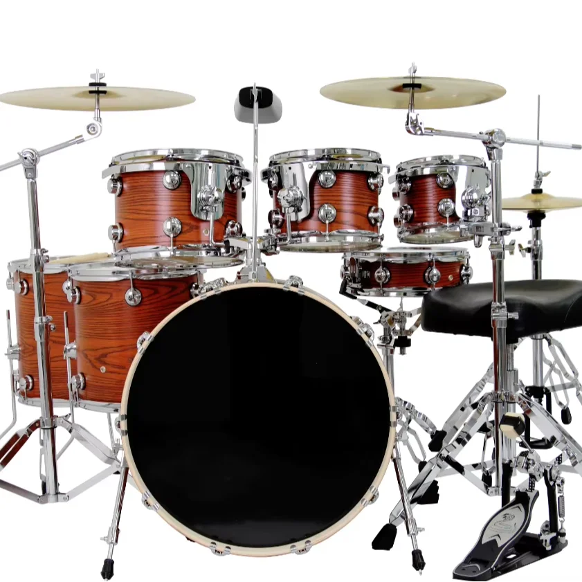 Customizable Jazz Drum Set - YD0001 with 7 Drums & 3 Cymbals