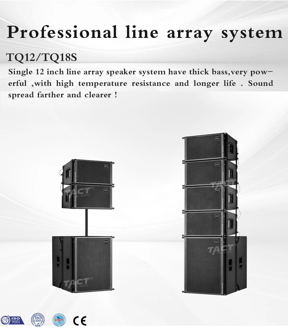 TQ12 Single 12 Inch Line Array System - Professional Audio