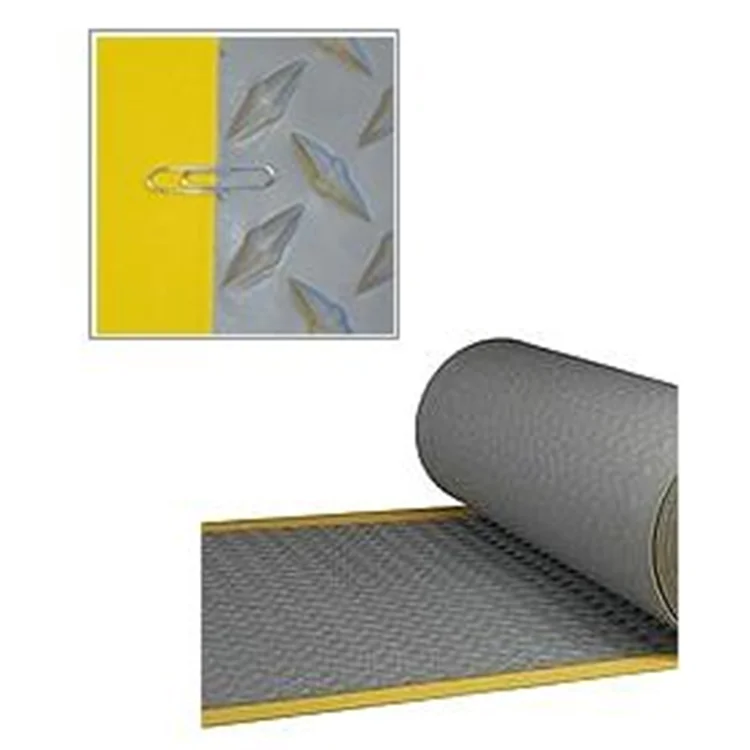 34 Inch x 50 Ft Grey TPO Walkway Pad with Yellow Border - Durable ...