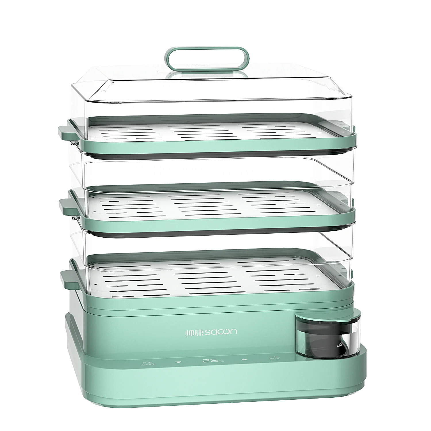 Stainless Steel Food Kitchen Breakfast Steamer With 3 Layers Portable ...