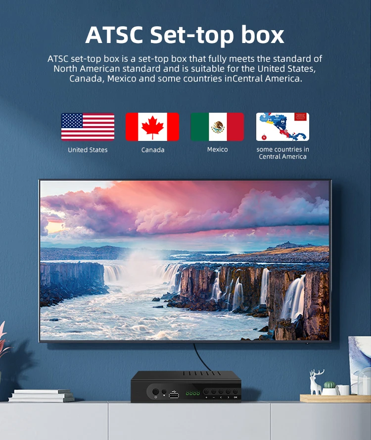 North America Tv Box Atsc 3.0 4k Atsc Dvb Set Top Box Digital Android ...