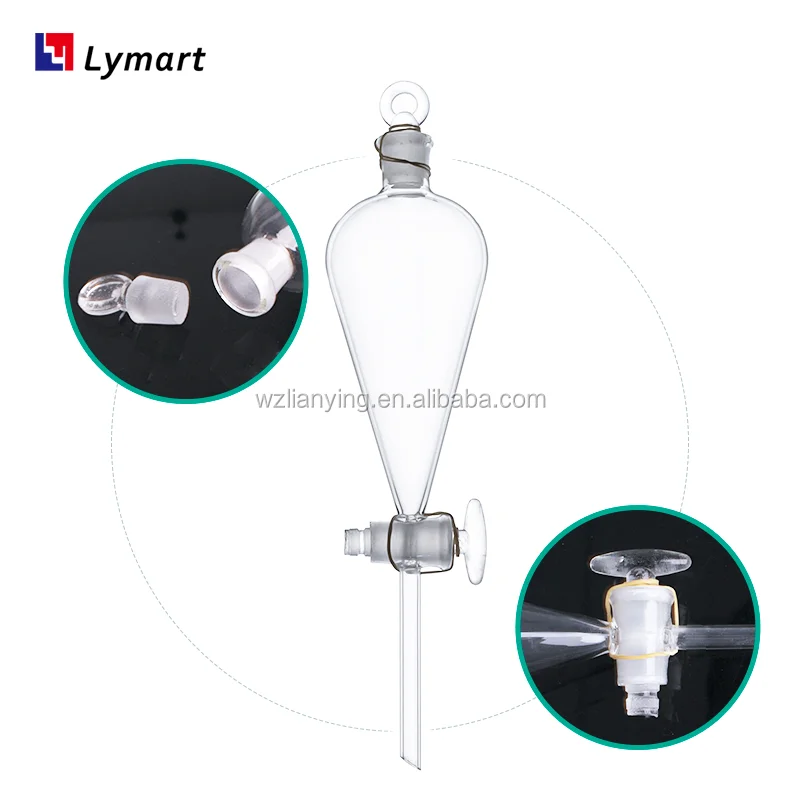 100ml Lab Glasswares Conical Separatory Funnel - Buy Separatory Funnel ...