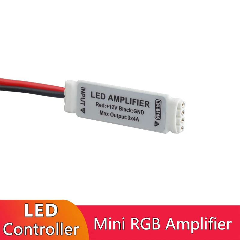 12A LED RGB Amplifier - Extend Signal for Brighter Lights