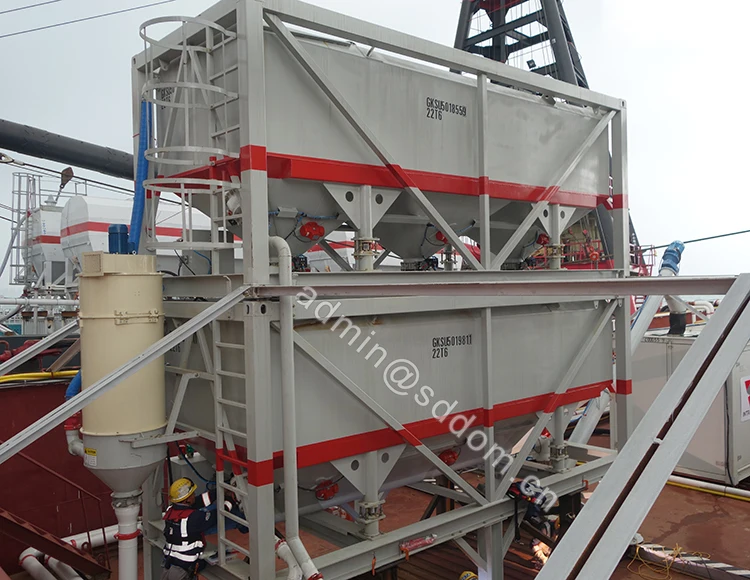 30 Ton Horizontal Mobile Cement Silo for Sale - Stackable Storage ...