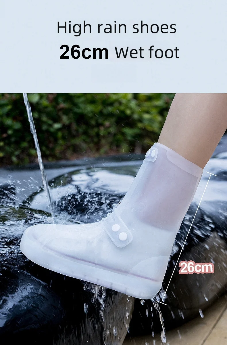 Pvc Rain Boots Women's Long Water Shoes Fashion Anti-skid Rubber Shoes ...