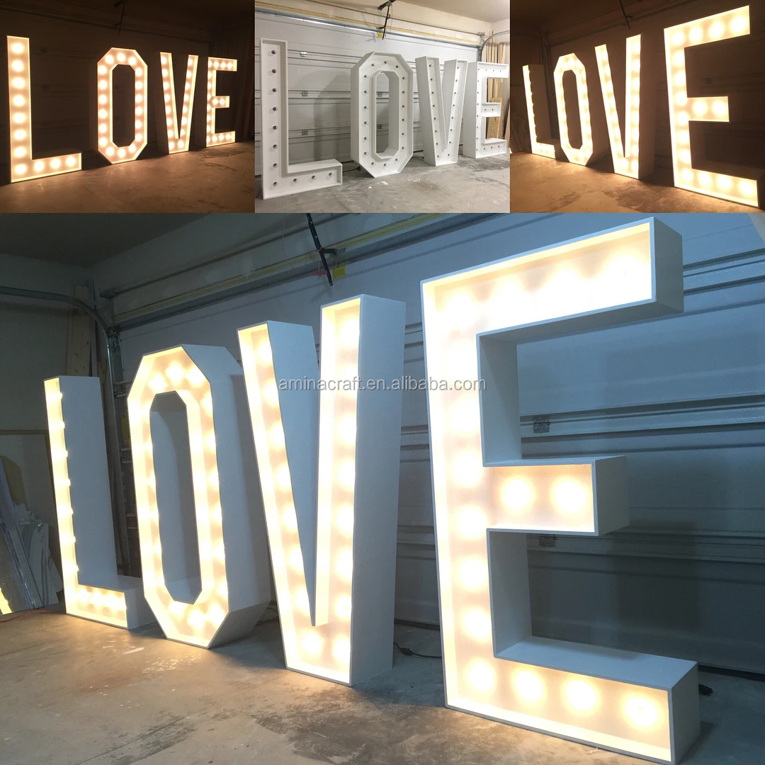 Amina Craft Alphabet 4ft Marquee Letters Love Letter Led Lights - Buy ...