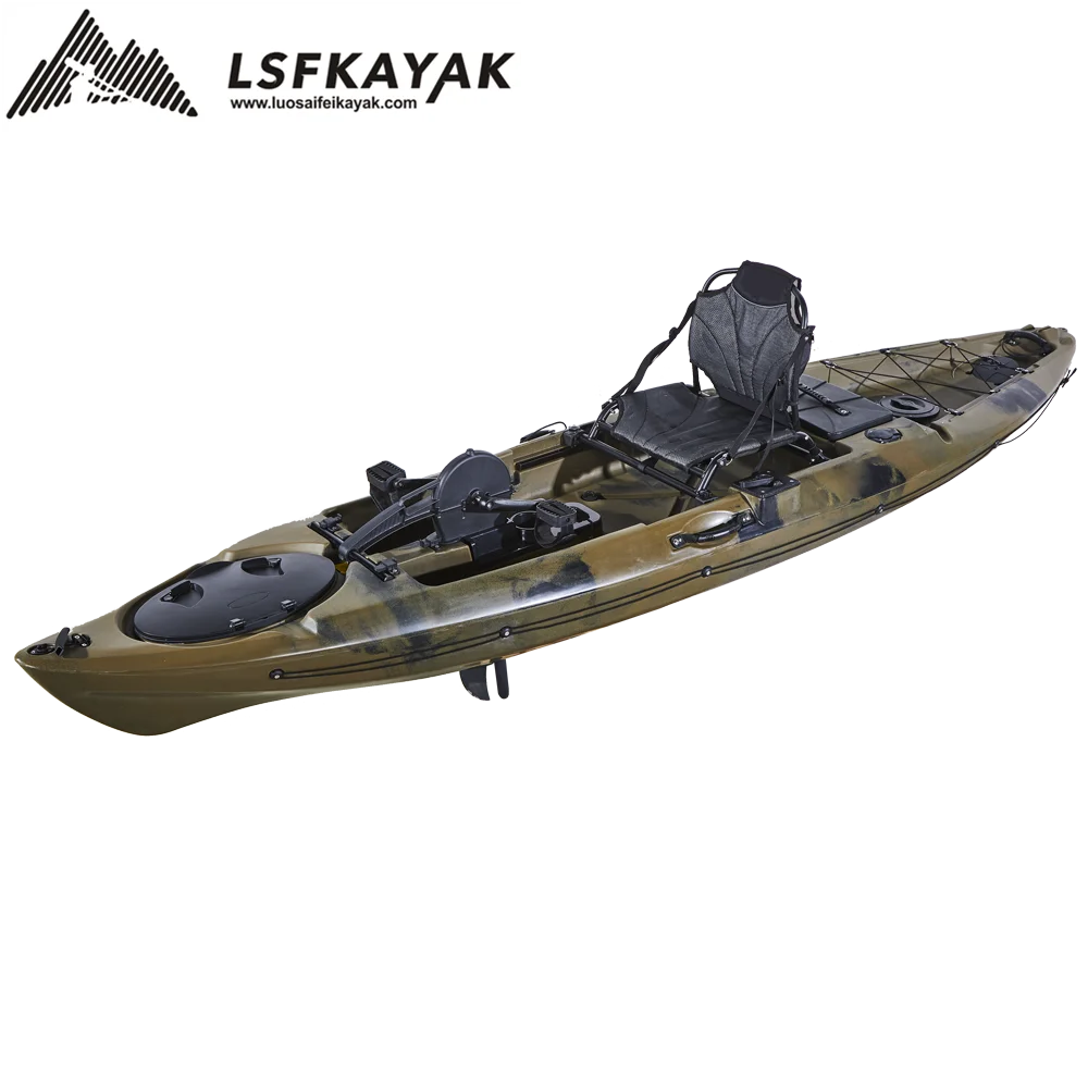 Luosaifei 12FT Fishing Kayak with Foot Pedal Drive System