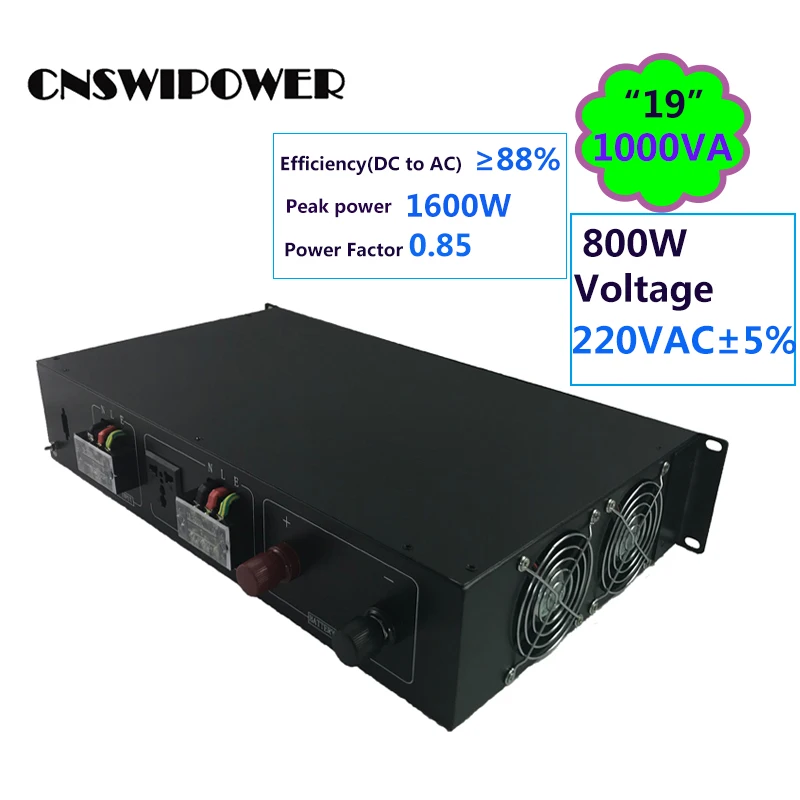 Swipower 3000va/3kva 19" Rack Mount Telecom Pure Sine Wave Inverter ...