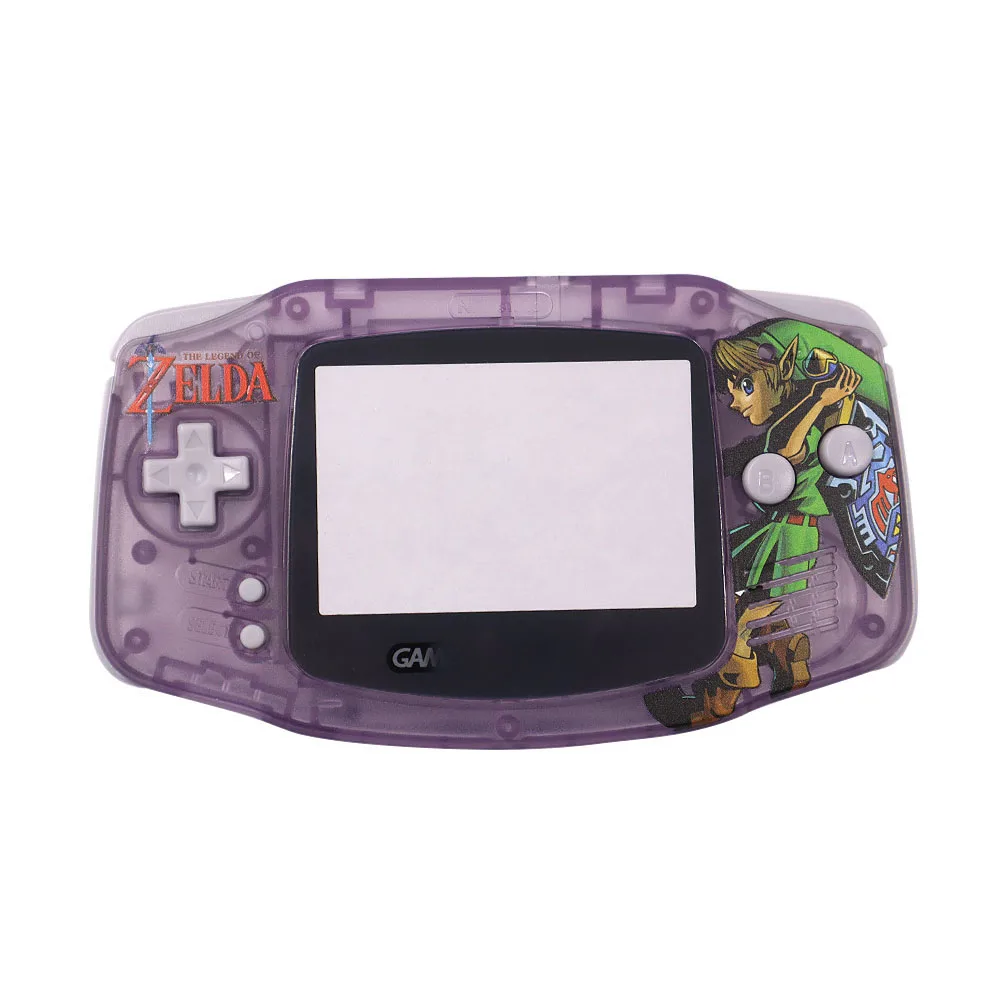 UV Printed Zelda Cartoon Housing for GBA Shell with Buttons