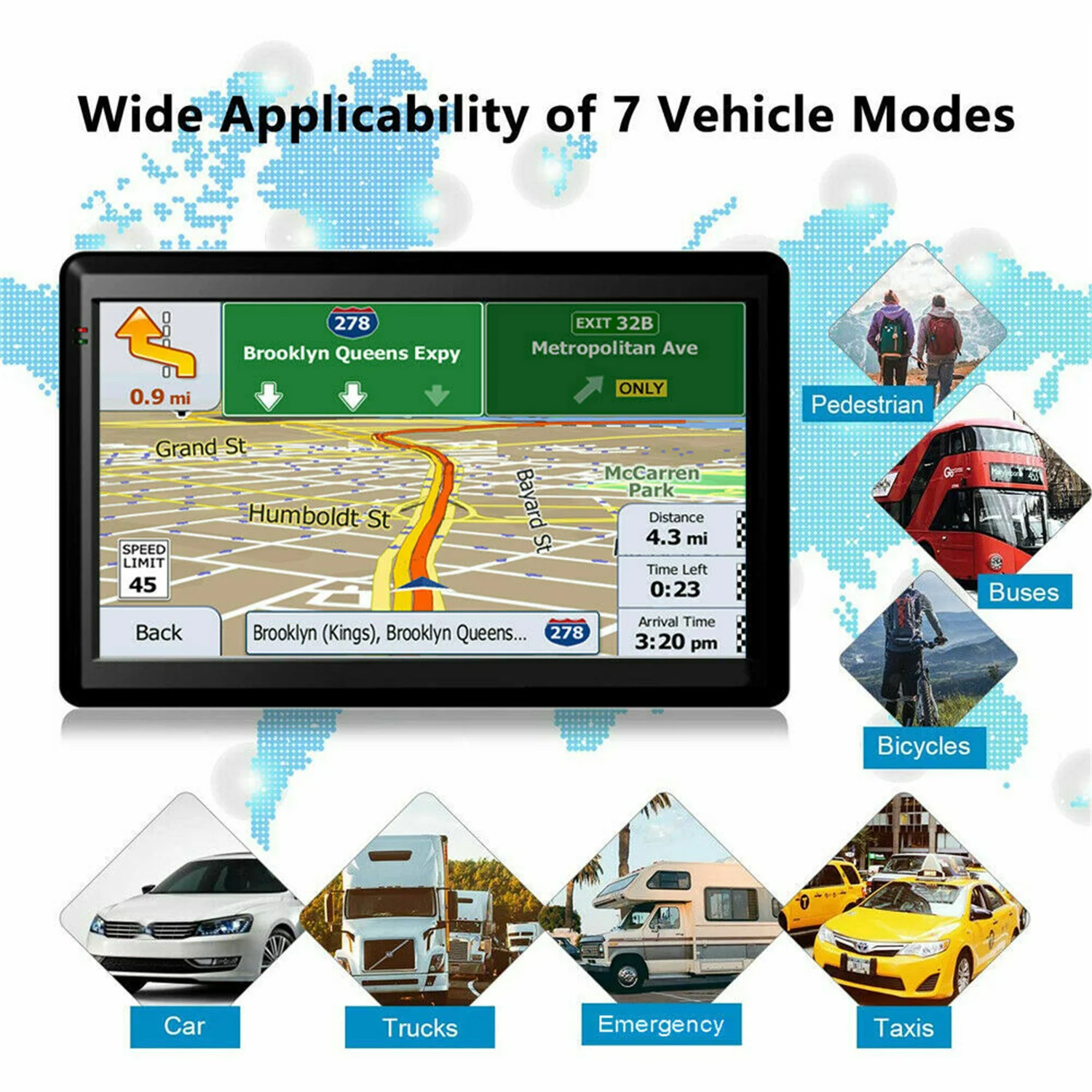 7 Inch GPS Navigation System - Universal Car & Truck