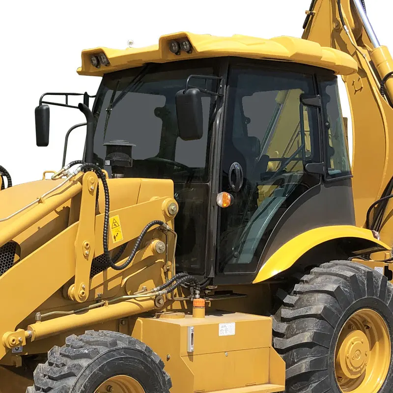 Small Tractor Backhoe Loader Sk388 Back Hydraulic Hammer Pipe Mini ...