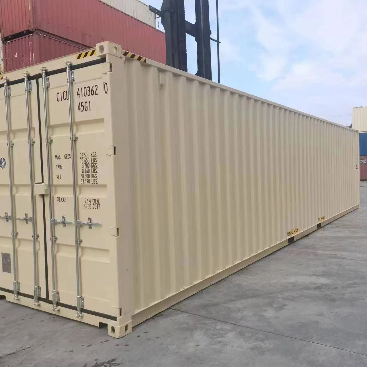 40HC Container Open Side With 4 Doors Container Oversea Cargo Shipping ...
