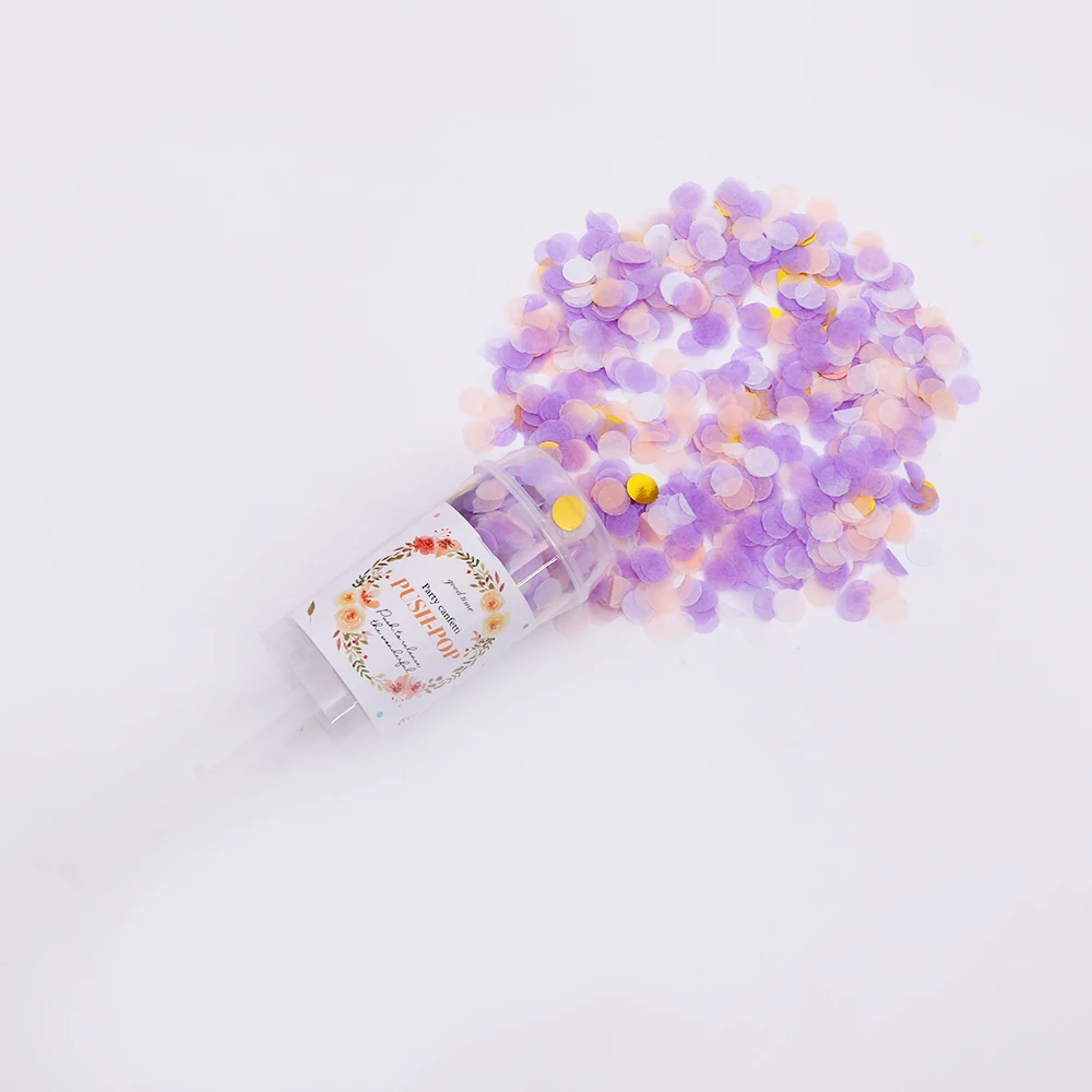 Purple Push Popper Confetti Cannon Wedding Confetti Poppers For ...