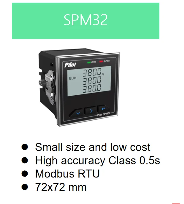 Pilot 2023 Three Phase Energy Electricity Panel Mounting Meter Digital ...