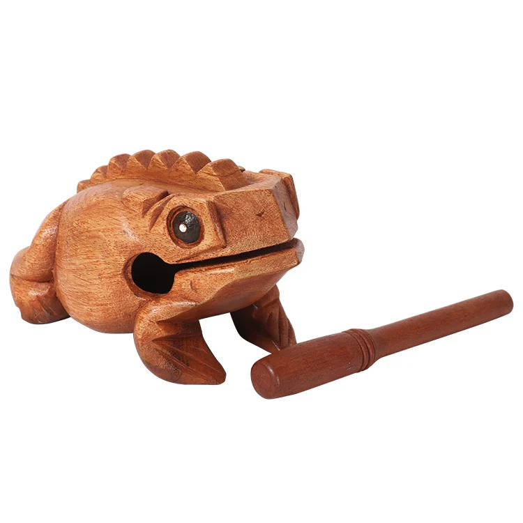 Handmade Wooden Crafts Percussion Instrument Wooden Musical Frog Wooden ...