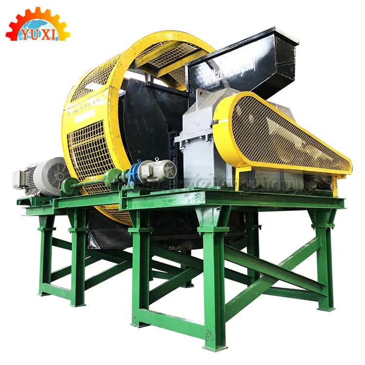 Double Axis Rubber Shredding Machine Versatile Tires And Biomass ...