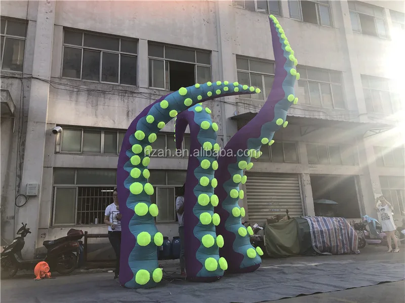 Customized Giant Inflatable Octopus Leg Tentacles for Roof Decoration