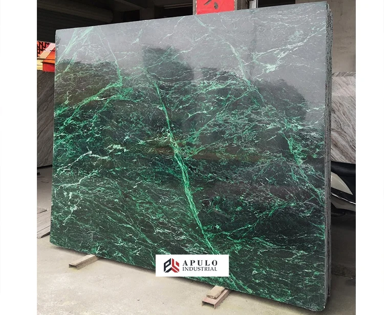 Dalle de marbre vert lumineux émeraude directe d'usine verde carreaux ...