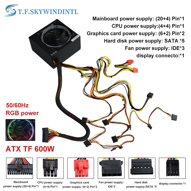 Cheap Atx Psu Oem 300w 400w 500w 600w 700w 850w 950w 1000w 80 Plus Gold ...