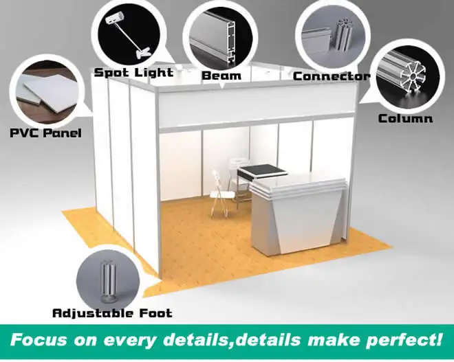 High Performance Aluminum Modular Exhibition Booth 3x3