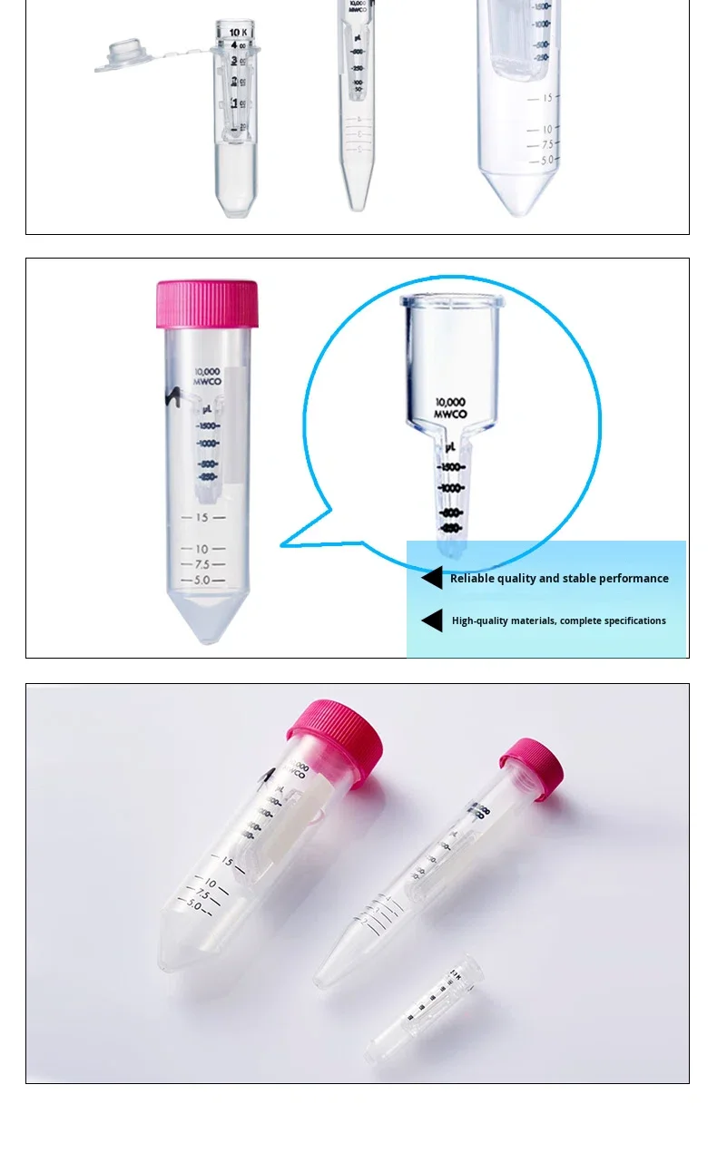 Ultrafiltration for Centrifuge Concentration Tube 0.4/4/15ml Nucleic ...