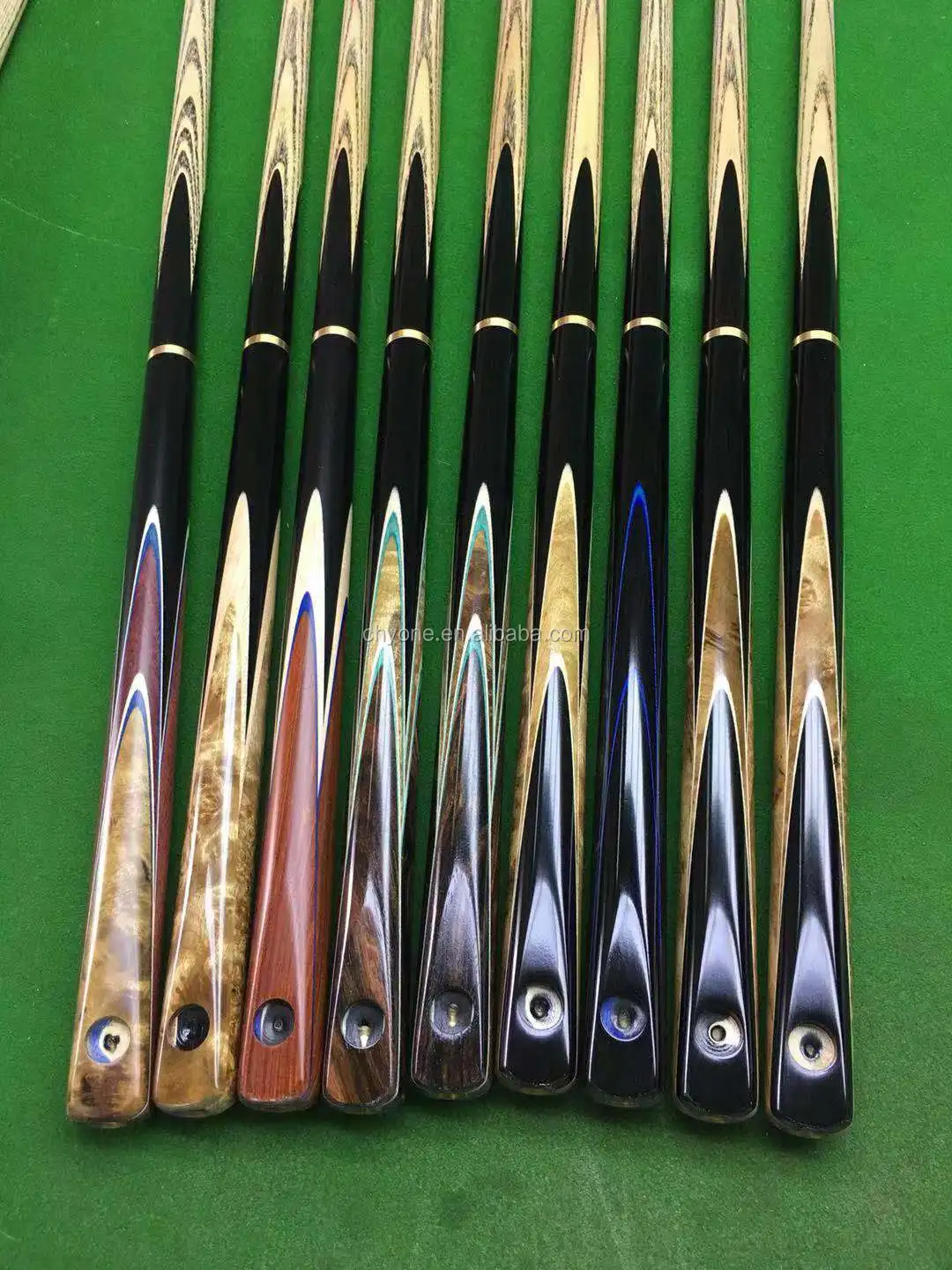 Custom Rainbow Design Handmade Snooker Cue by Chyone