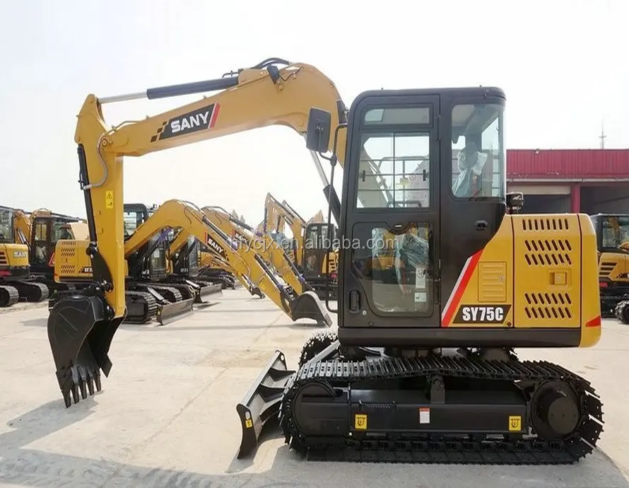 Crawler Excavator 7ton Used Excavator Sy75c Hydraulic Excavator For ...