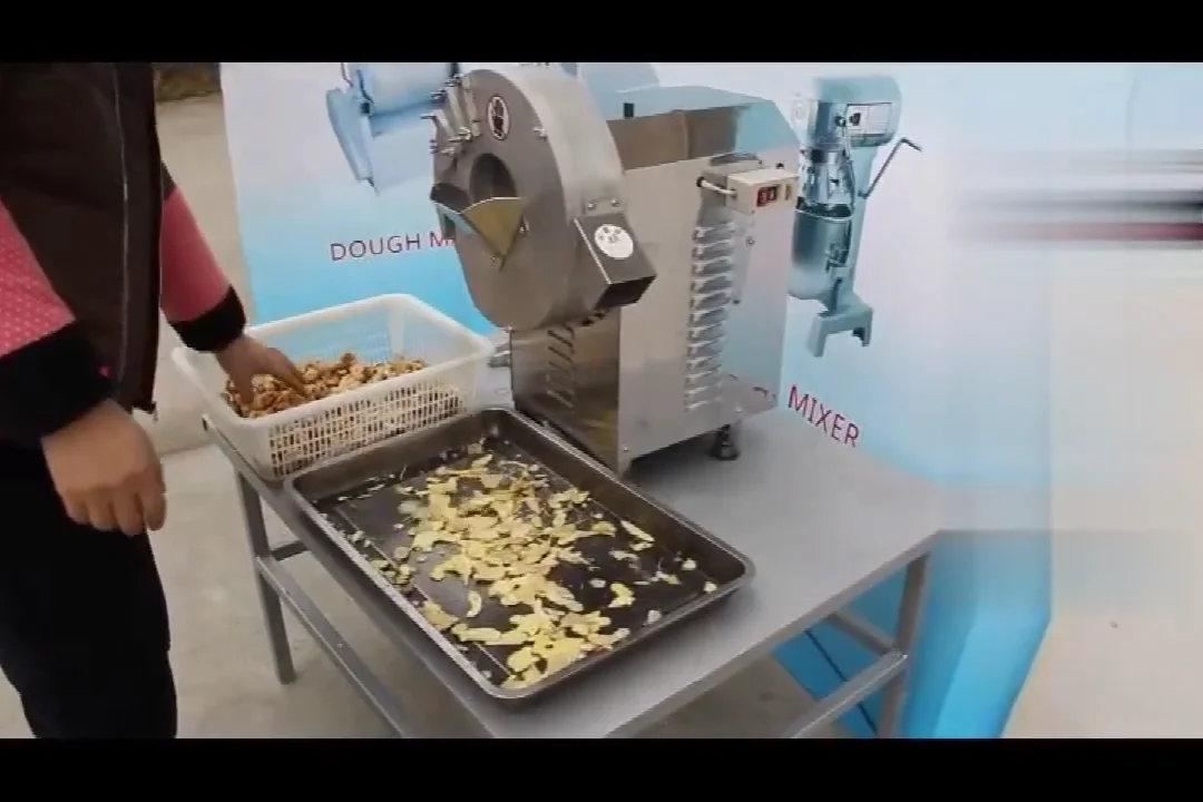 Ginger Rhizome Potato Slice Cutter Machine For Restaurant Business ...