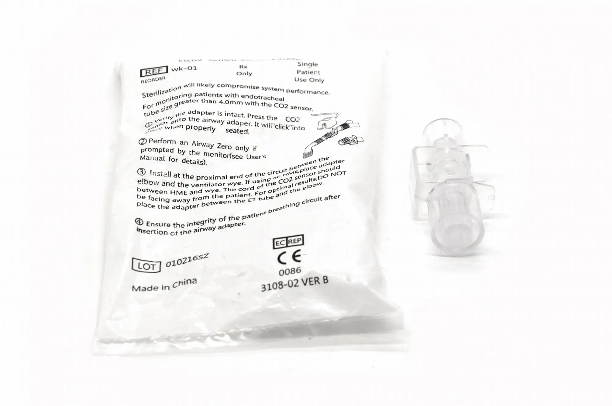 Etco2 Sensor Airway Adapter - Buy Adult Etco2 Sensor Airway Adapter ...