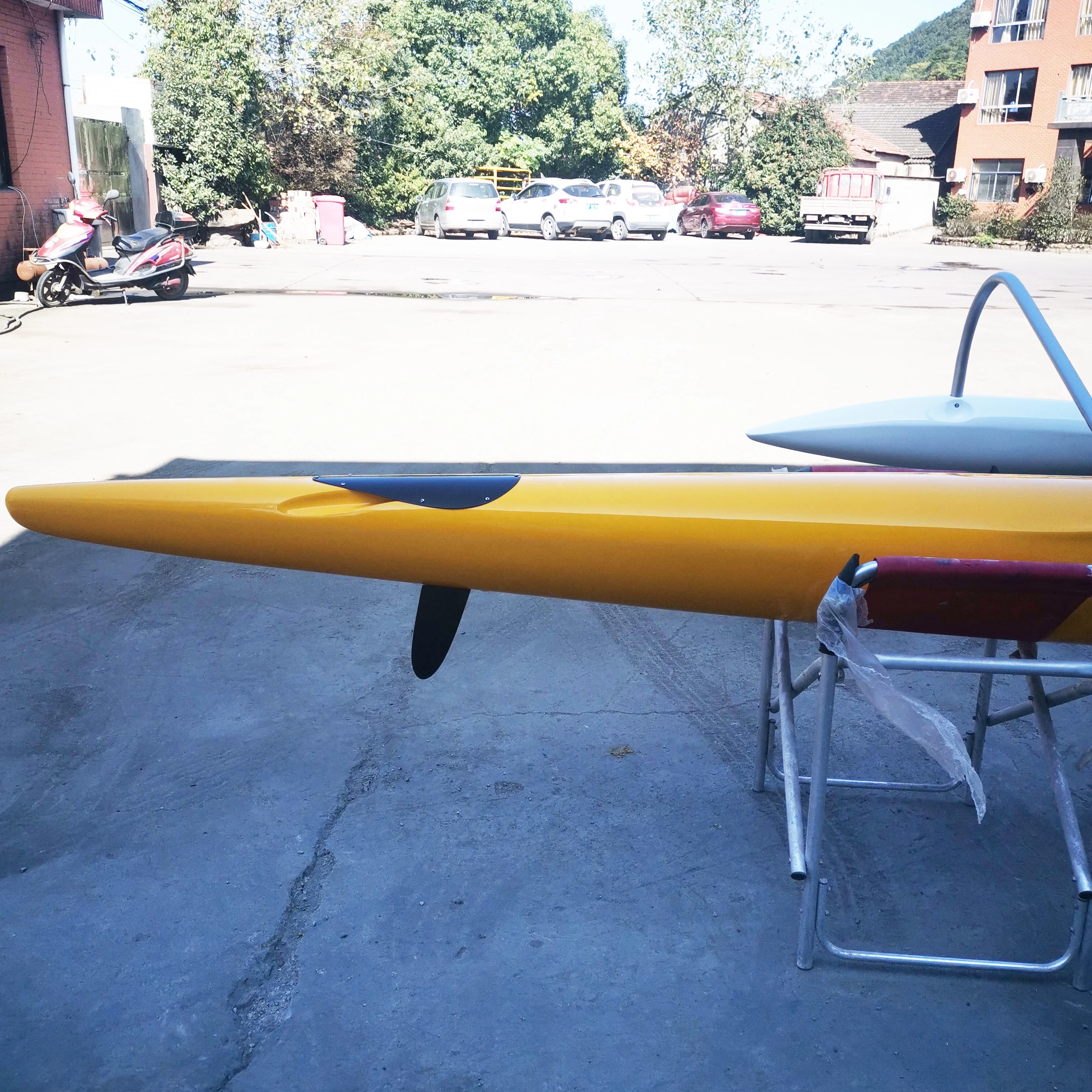 2022 Popular Carbon Fiber Outrigger Canoe Boat OC1 for Race Touring