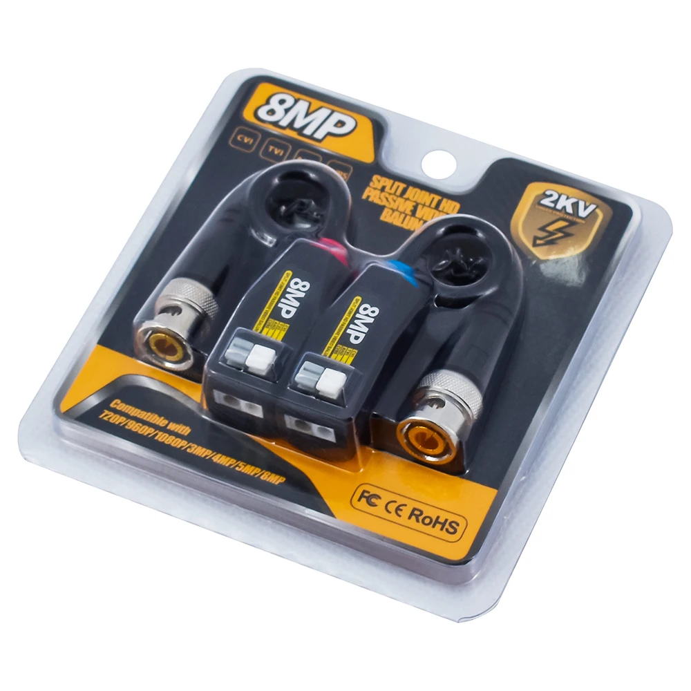 New Upgrade 4k Hd Cvi Tvi Ahd Cvbs Combinable Utp Cctv Video Balun 8mp ...