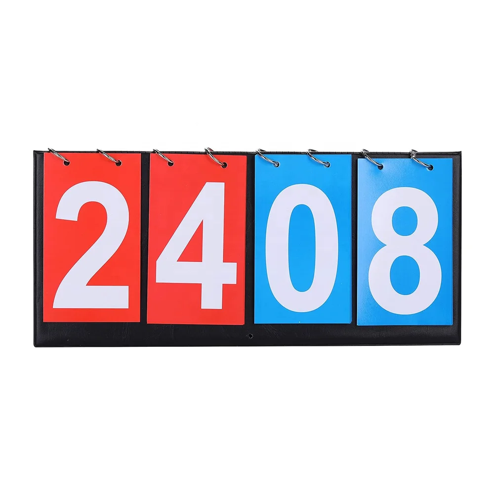 Wholesale 4-Digit Scoreboard,Portable Tabletop Flip Scorekeeper Score ...